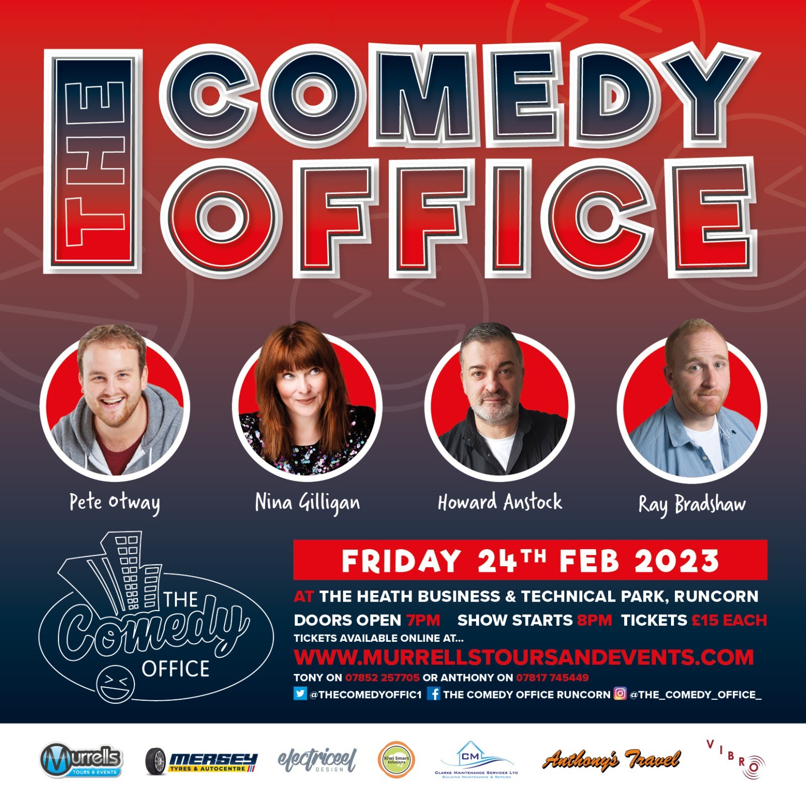 The Comedy Office… – Murrells Tours & Events